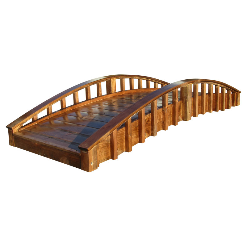 Sams Gazebos Crescent Japanese Garden Bridge 8 ft. | Wayfair Sams Gazebos Crescent Japanese Garden Bridge 8 ft. | Wayfair
